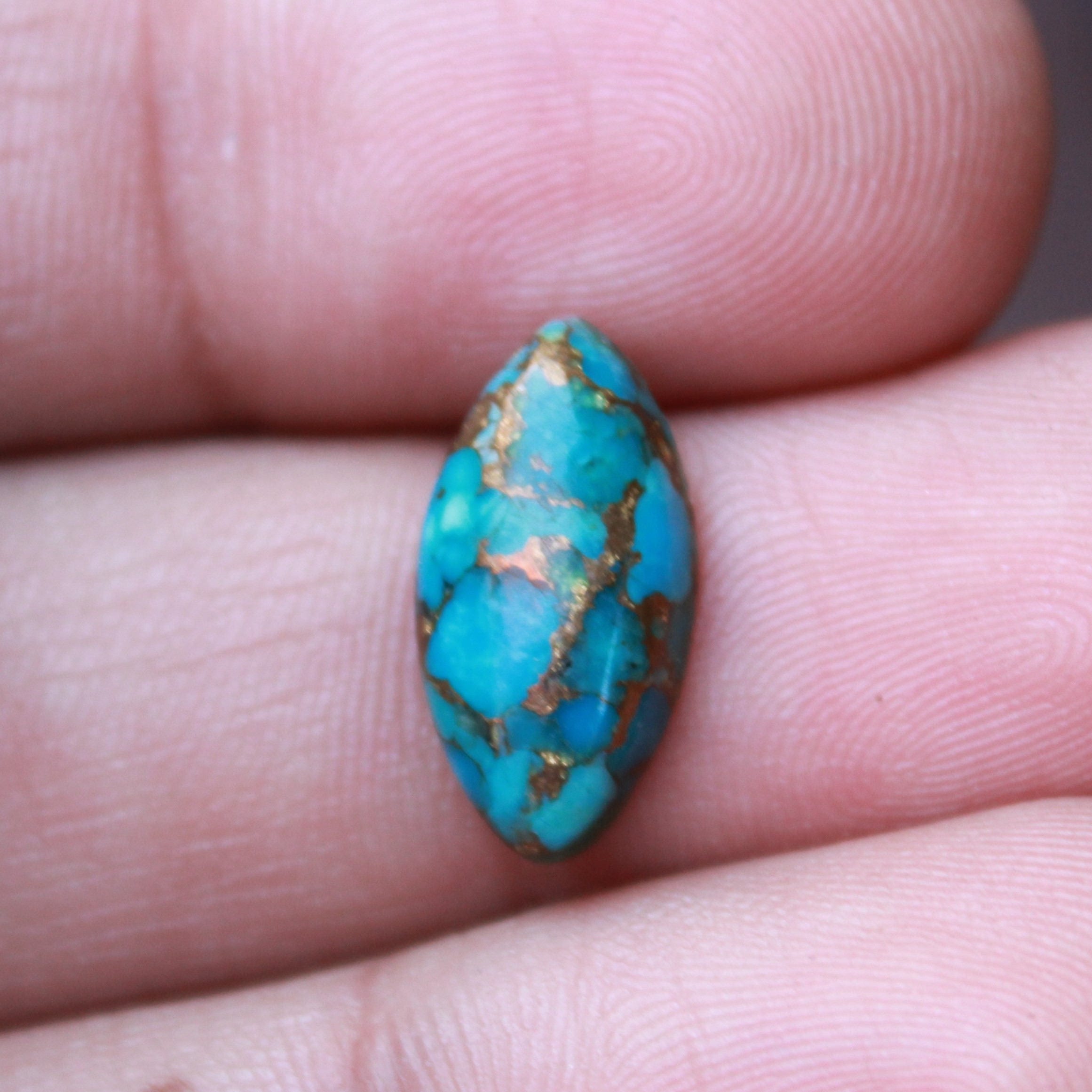 Mohave Turquoise Blue Copper Turquoise Calibrated Turquoise - Etsy