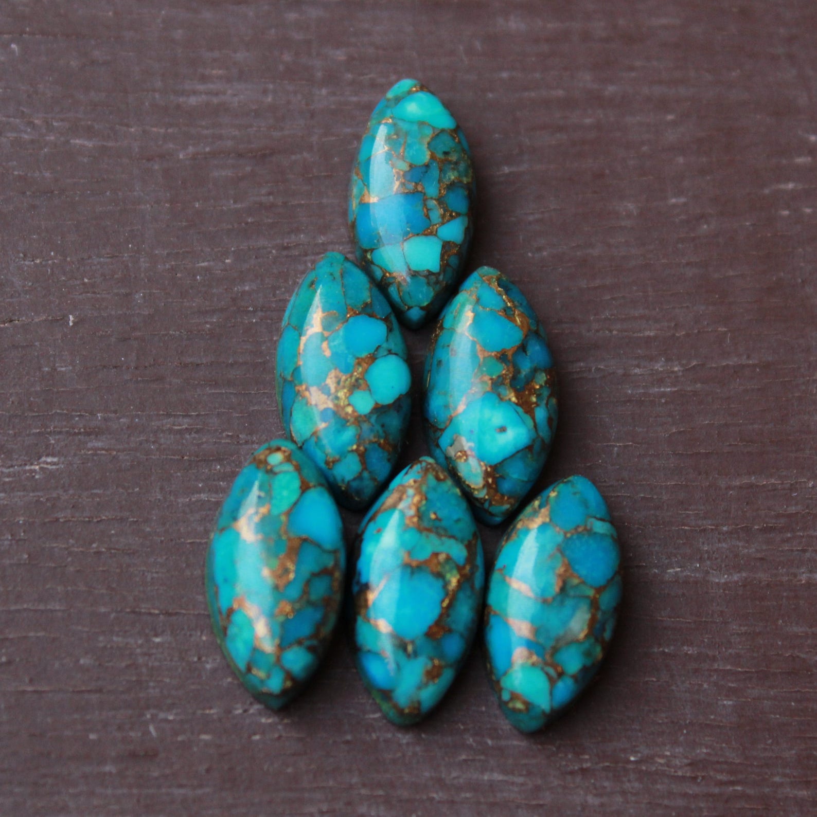 Mohave Turquoise Blue Copper Turquoise Calibrated Turquoise - Etsy