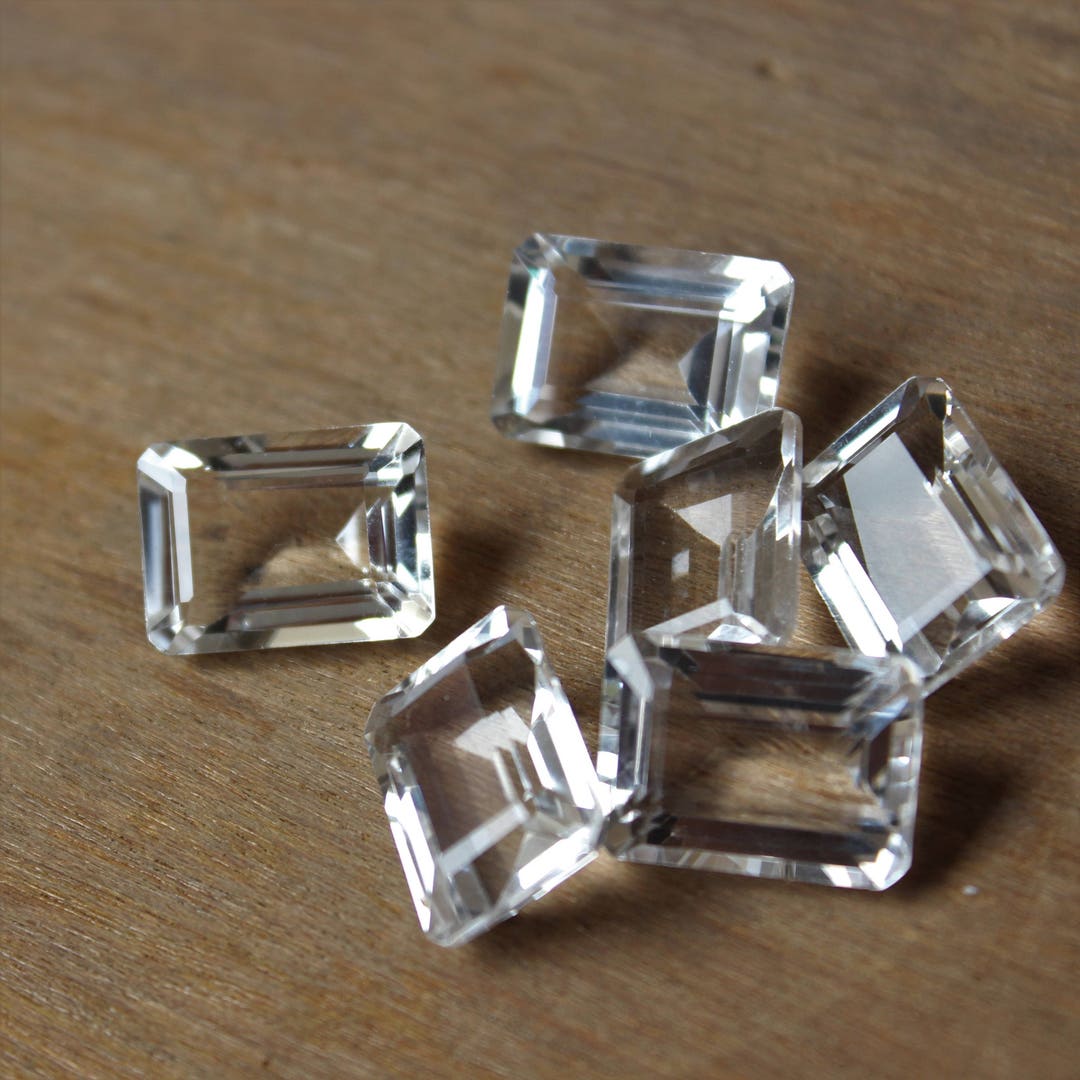 Natural Rectangle Clear Quartz Gemstone Cabochon Calibrated Sizes 7x9 ...