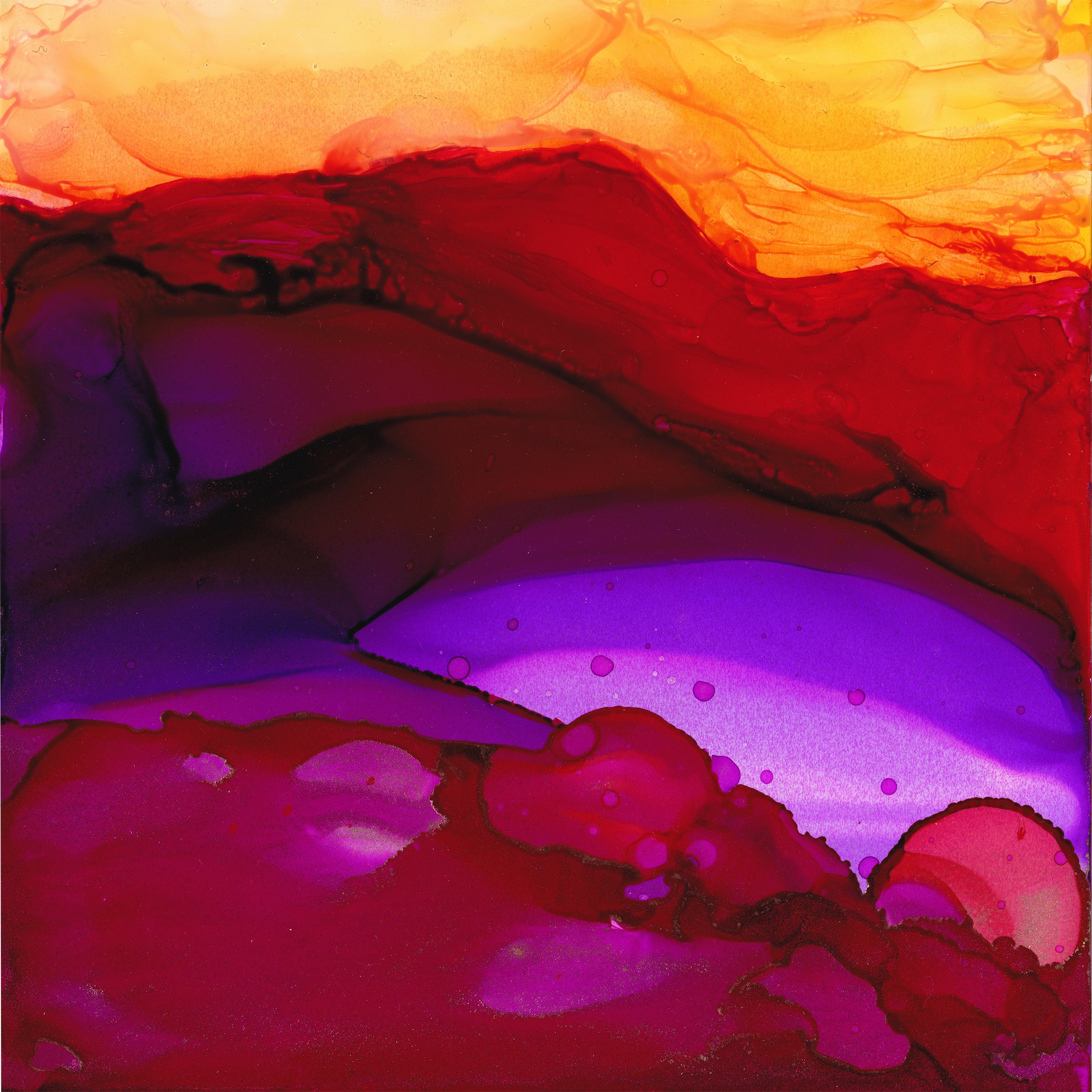 Ruby Fine Art Print in multiple sizes Abstract Landscape | Etsy