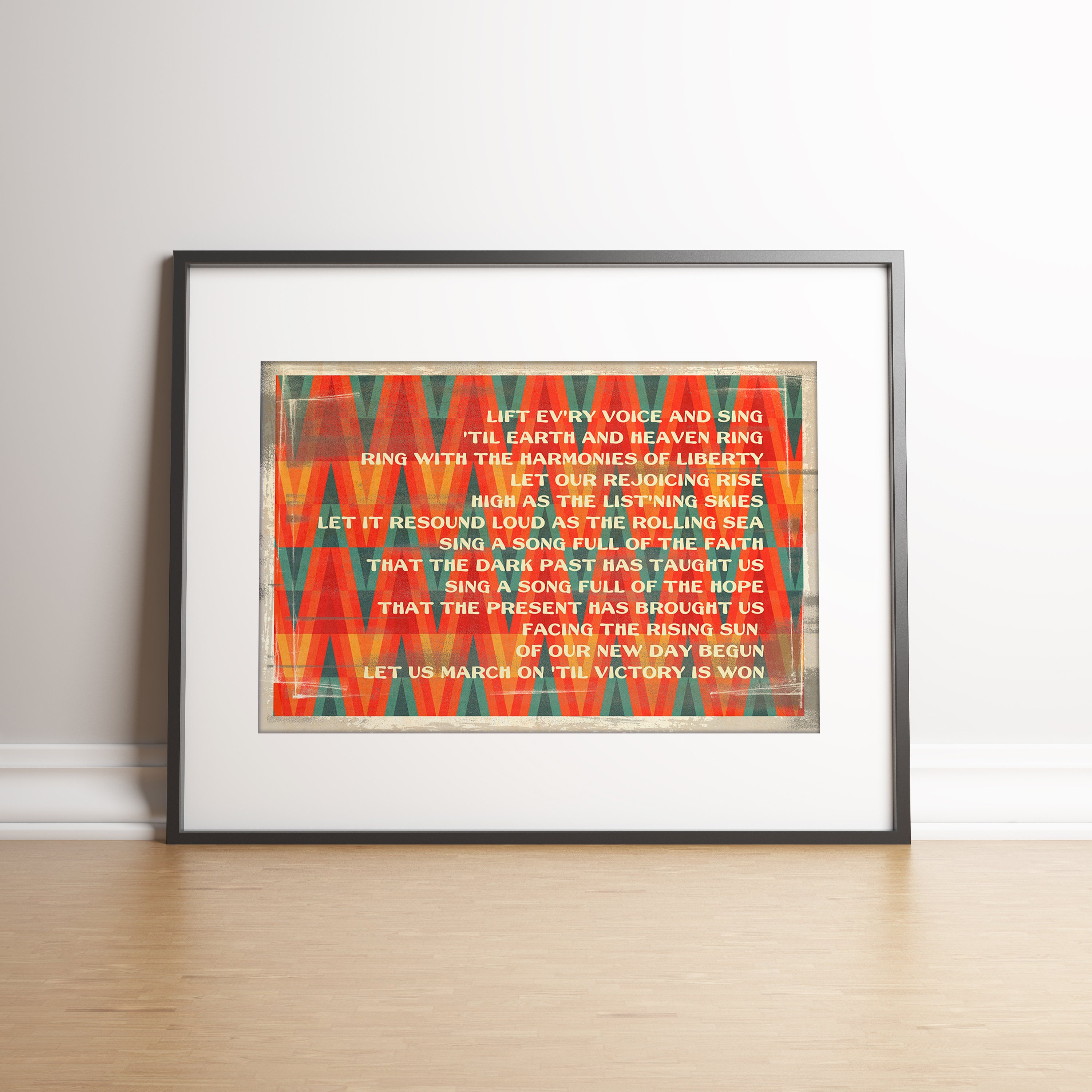 Lift Every Voice: Black National Anthem Lyrics Art Print - Etsy