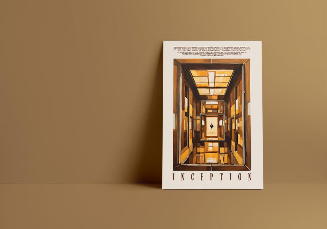 Inception Fan Art Classic Hollywood Movie Poster Print Alt Poster Movie ...