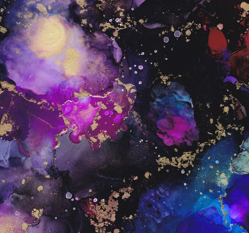 Sally: Fine Art Print in Multiple Sizes in Galaxy Tones of - Etsy