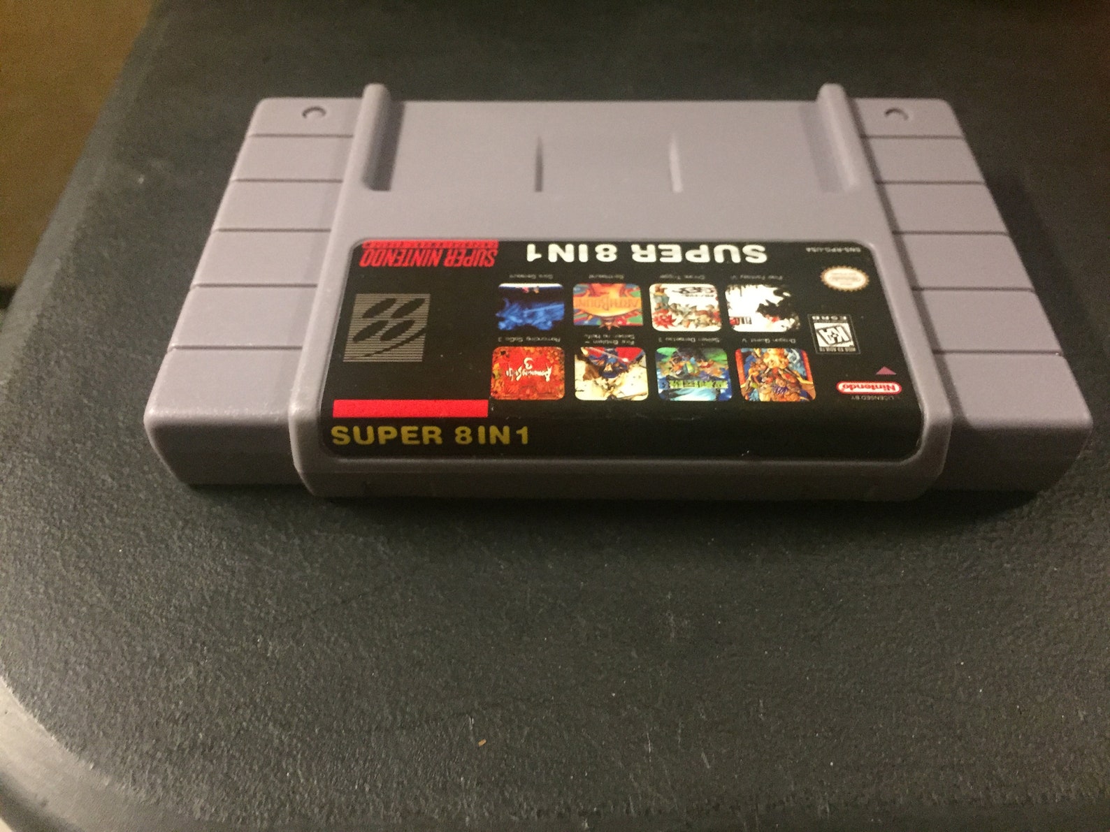 SNES Super Nintendo Super 8 in 1 Multi Cart Rare Japan RPG Earthbound ...