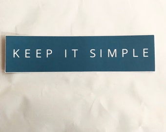 Keep It Simple Stickers - Etsy