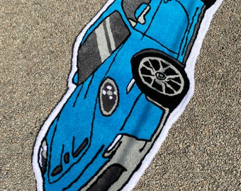 JDM Car Tufted Rug, Japanese Car Rug, Mitsubishi Art Carpet, Handmade ...