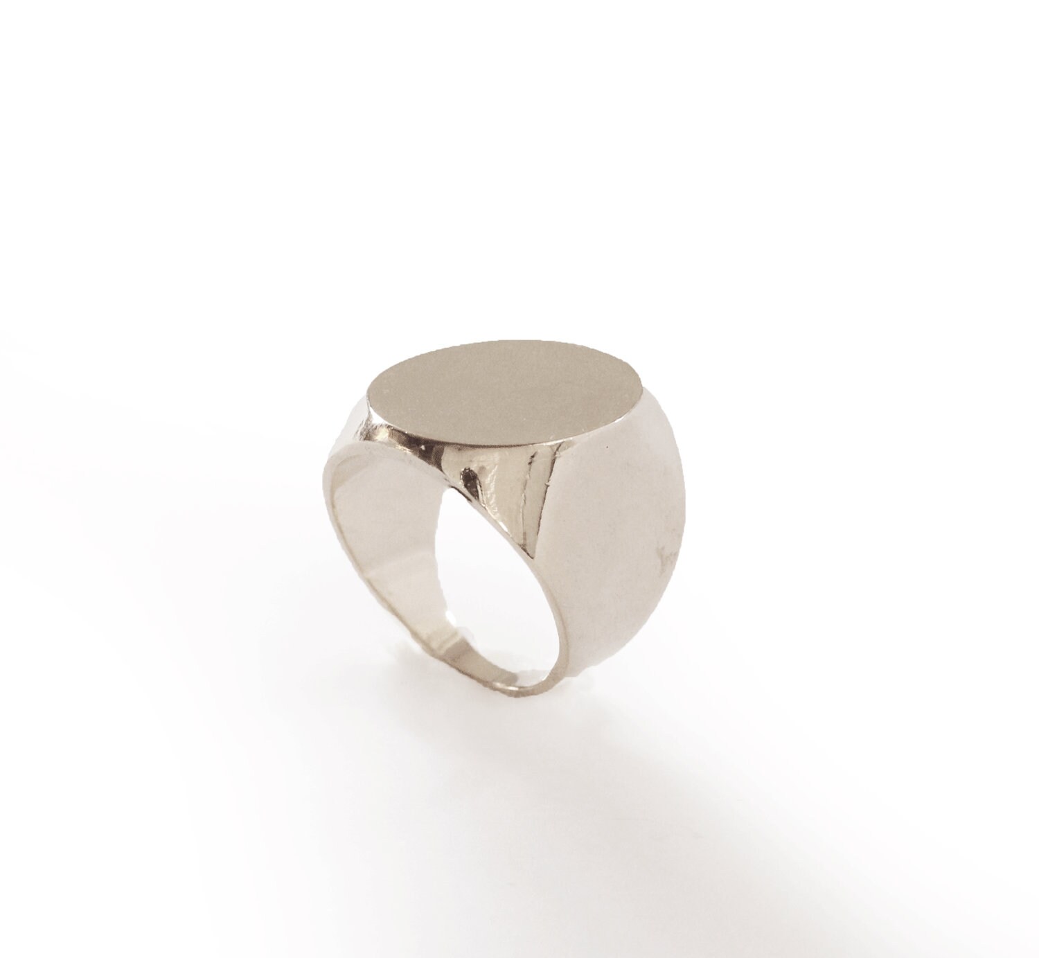 Seal Ring Gold Plated, Big Signet Ring, Statement Ring, Heavy Seal Ring ...