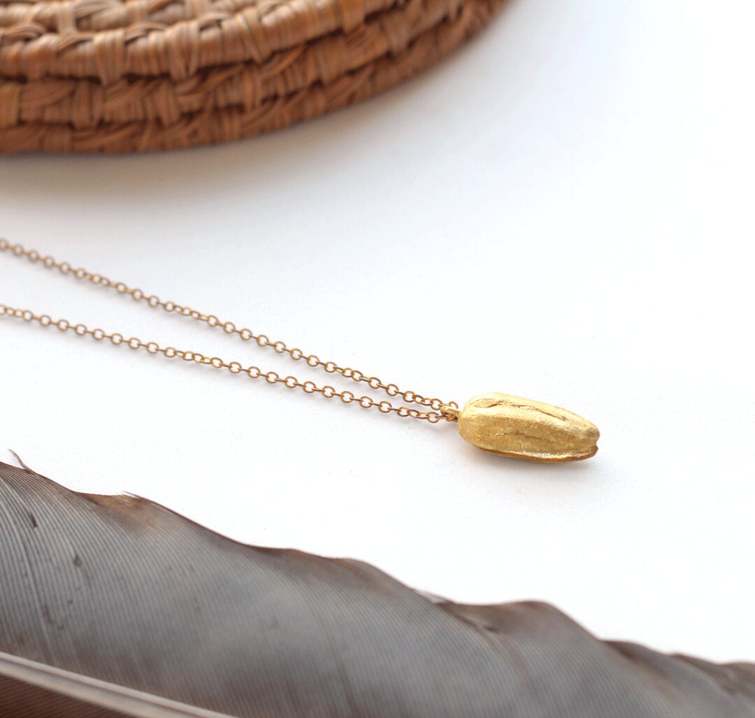 Unique Pendant Leaf Shape, Minimalist Pendant, Gift for Friend, Jewelry ...