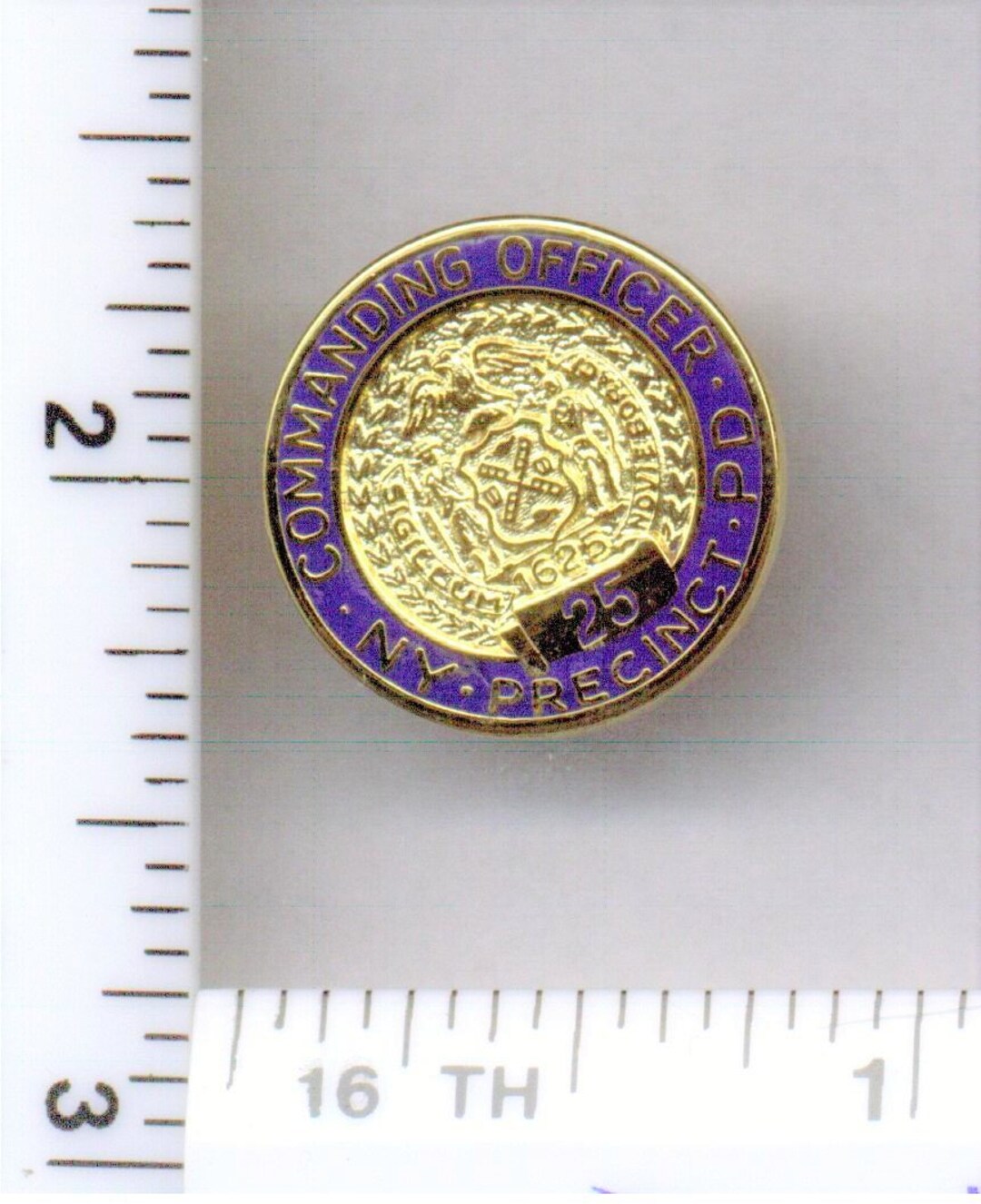 25th Precinct Commanding Officer Pin new York Police From - Etsy