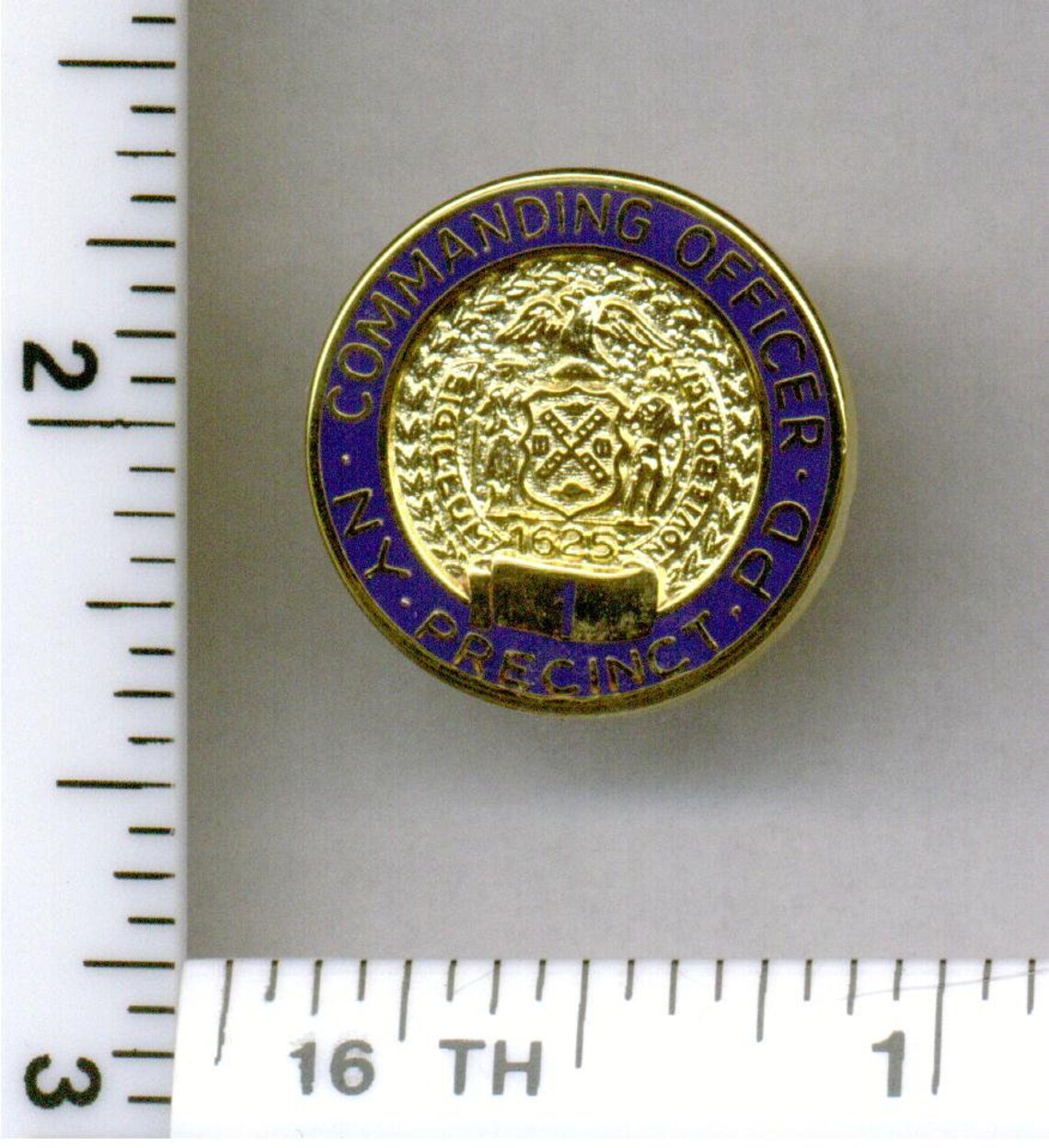 1st Precinct Commanding Officer Pin new York Police From the 1980's - Etsy