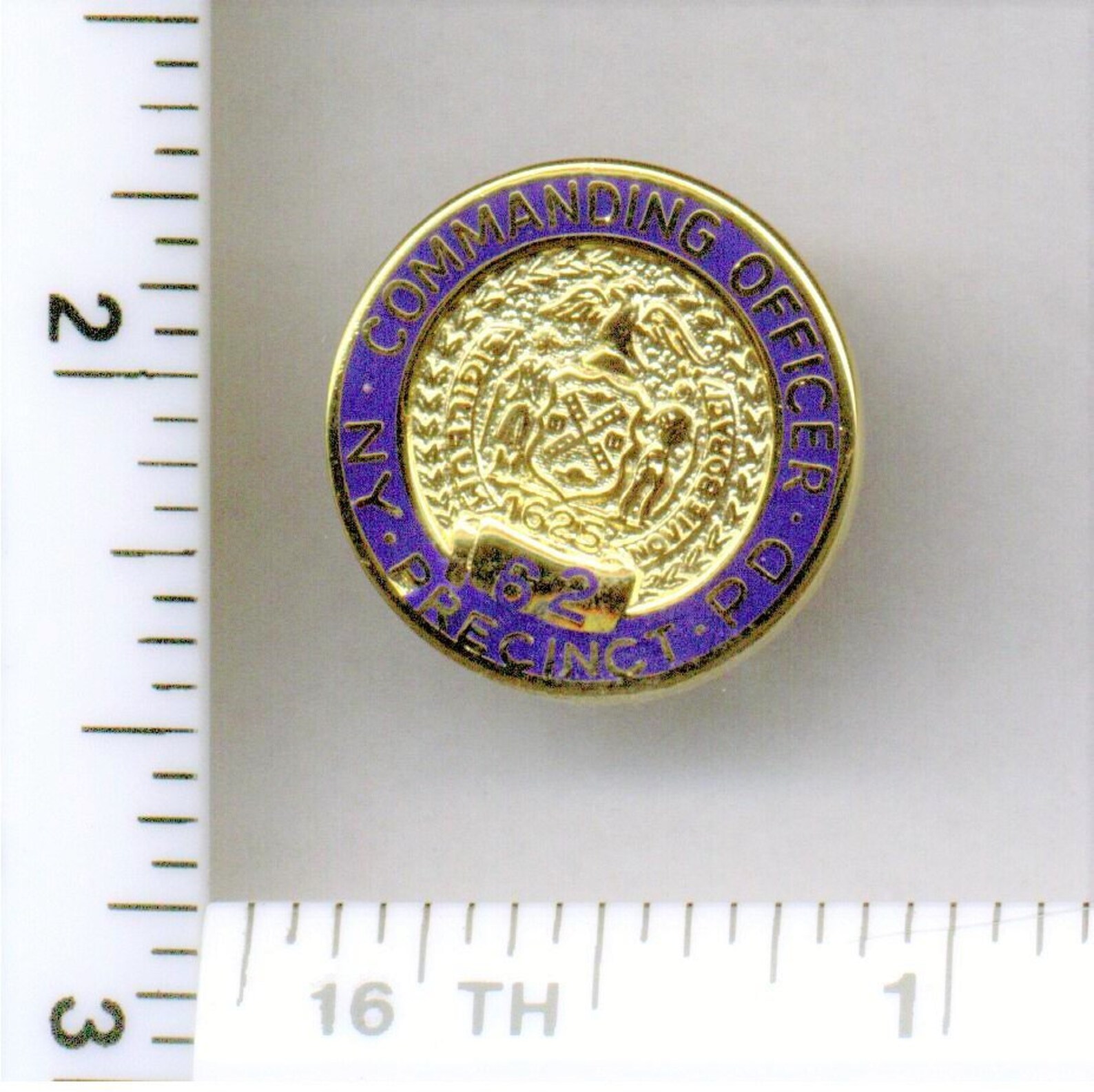 62nd Precinct Commanding Officer Pin new York Police From the 1980's ...