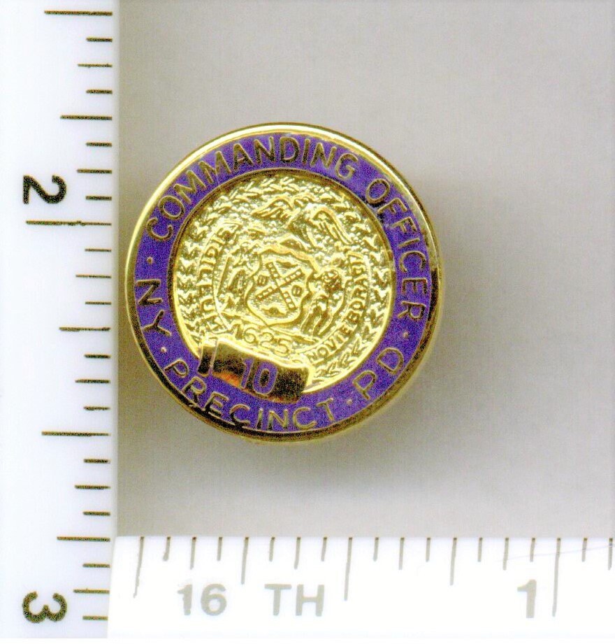 10th Precinct Commanding Officer Pin new York Police From the 1980's - Etsy