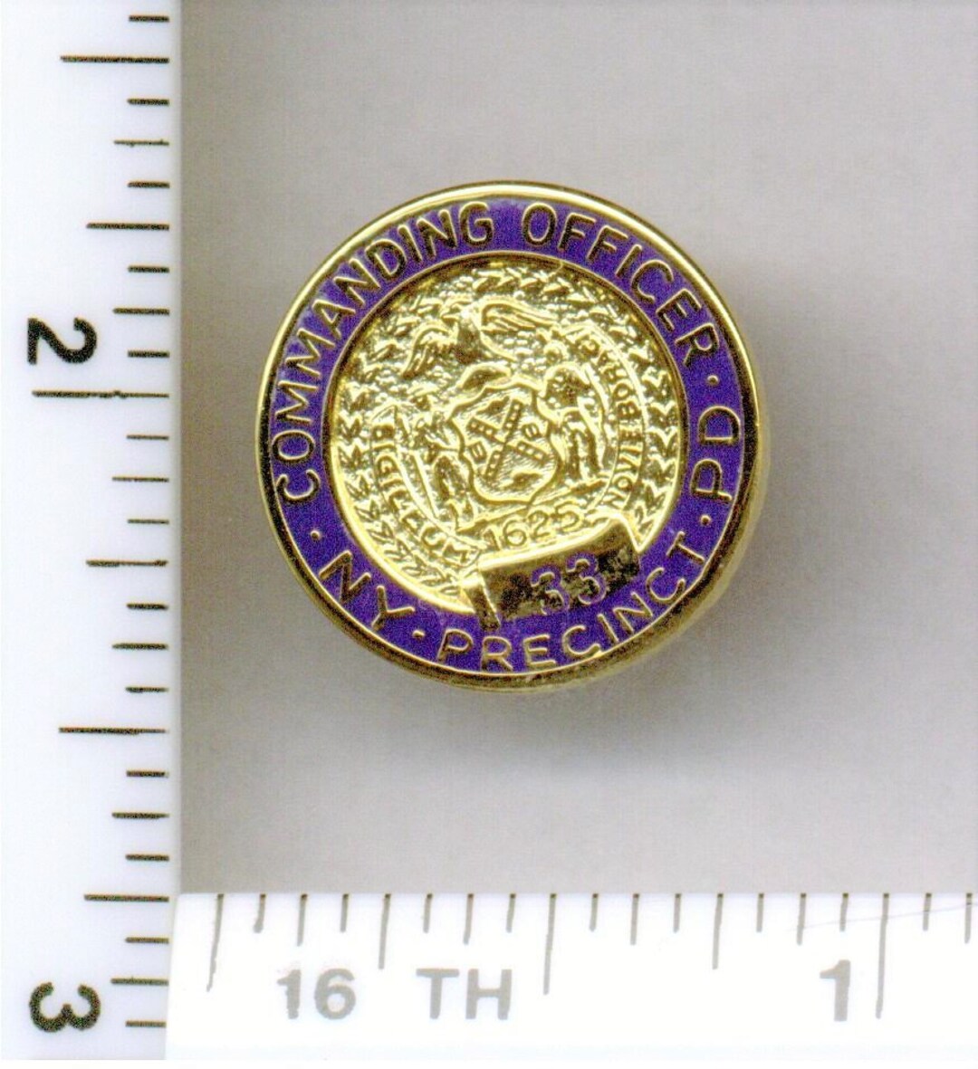 33rd Precinct Commanding Officer Pin new York Police From the 1980's - Etsy