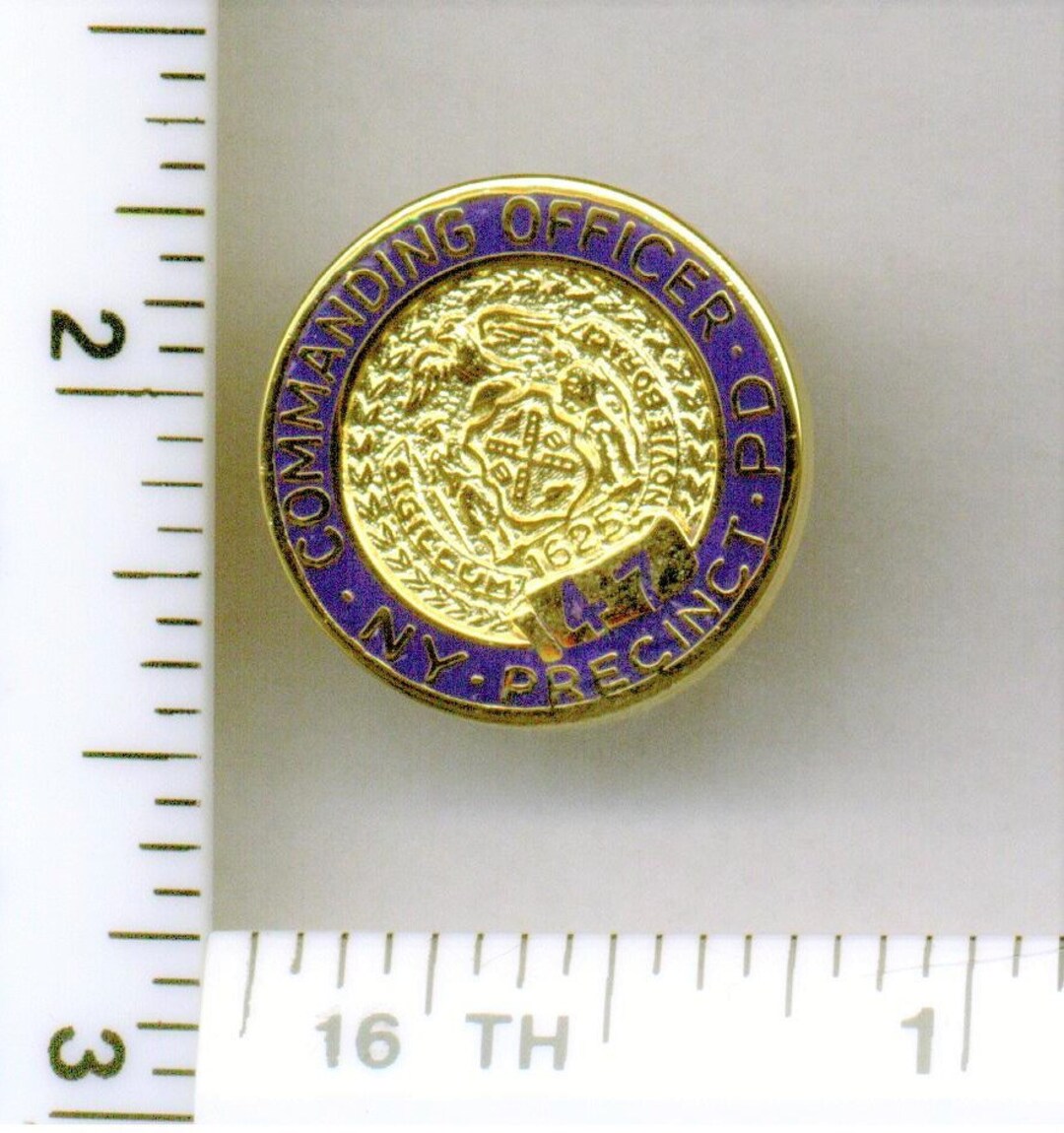 47th Precinct Commanding Officer Pin new York Police From - Etsy