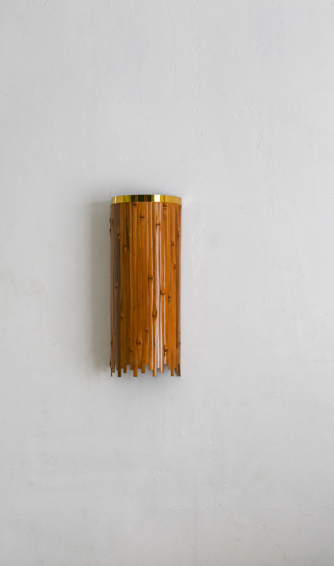 Bamboo Wall Scones Lamp Mid-century Style - Etsy