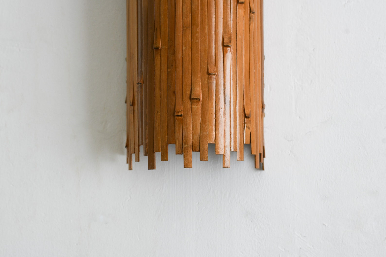 Bamboo Wall Scones Lamp Mid-century Style - Etsy