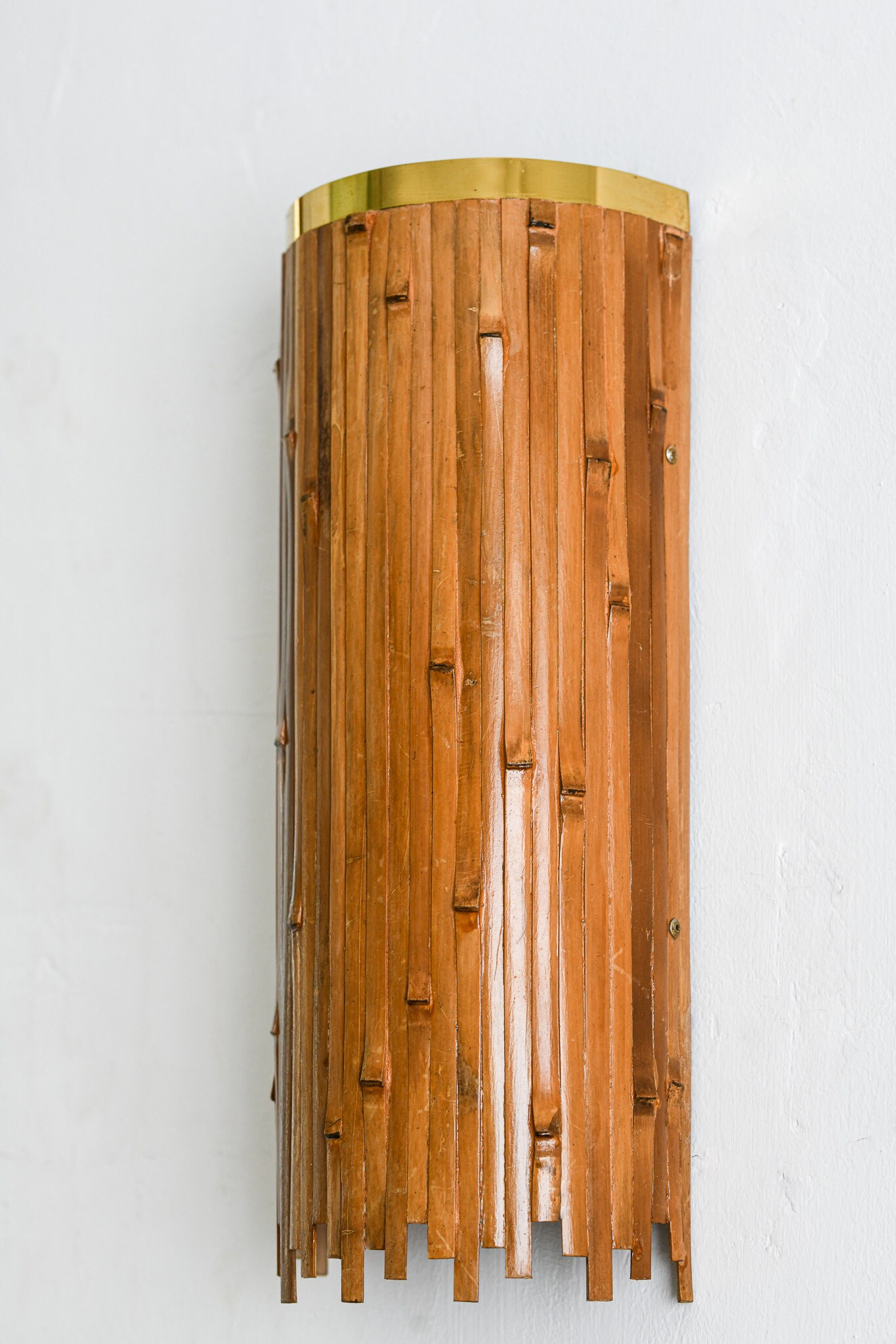 Bamboo Wall Scones Lamp Mid-century Style - Etsy