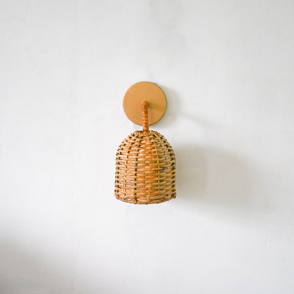 Rattan Wall Light - Etsy