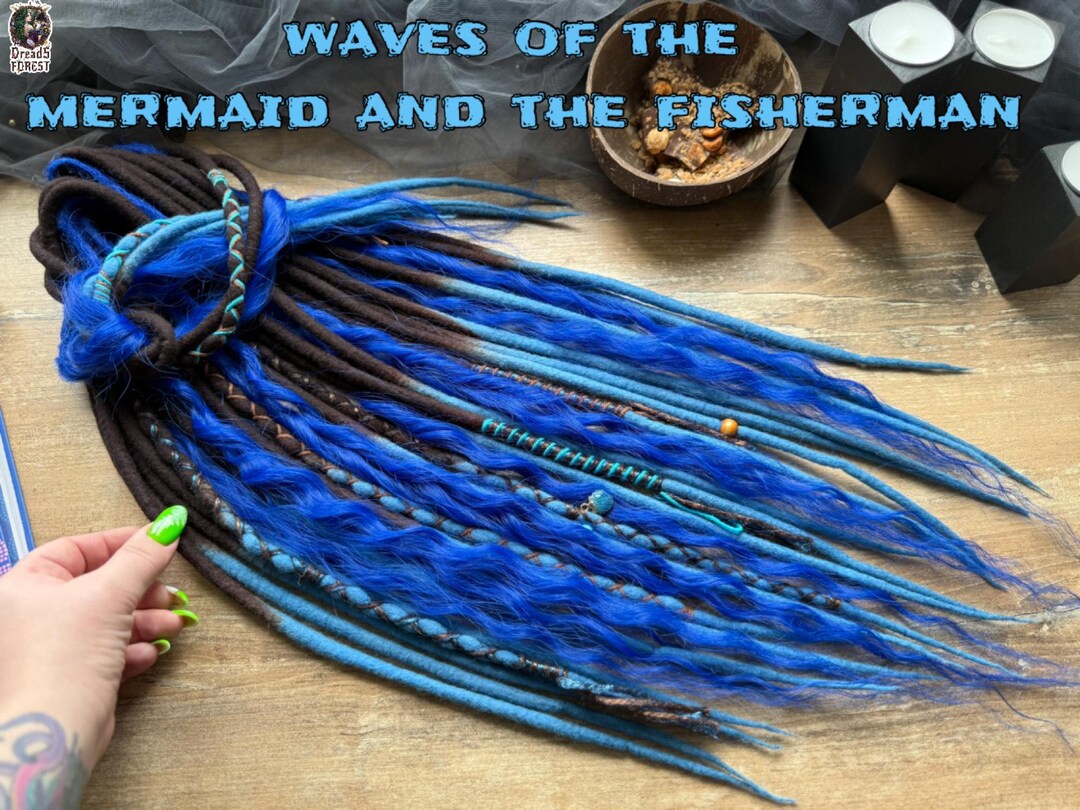 New Dreads Set Waves of the Mermaid and the Fisherman Ombre Wool and ...