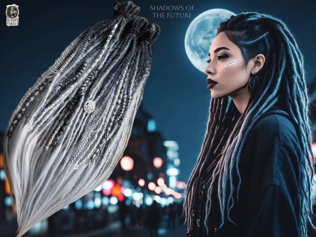 New Set Natural Look Synthetic Dreads + Fishtail Braids Shadows of the ...