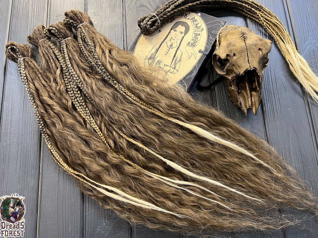 Dread Curls Natural Look Synthetic Curls Braids Blend Light Brown Irish ...