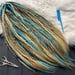 Synthetic Dreads Thin Twisted + Fishtail Braids Ombre Black and Blue ...