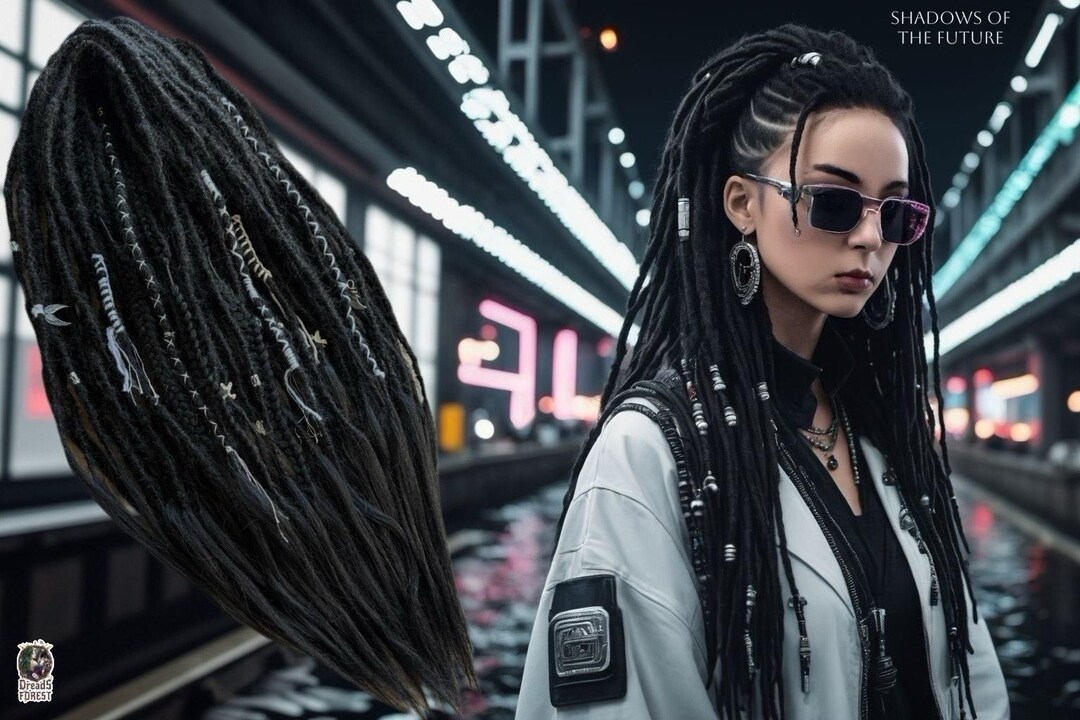 New Set Natural Look Synthetic Dreads + Fishtail Braids Shadows of the ...