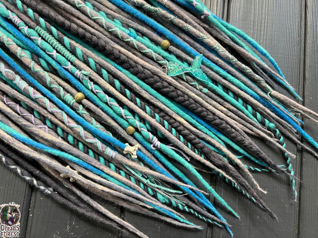 Wool Dreadlocks Braids Senegal Hand Blends Gray Platinum Silver Violet ...