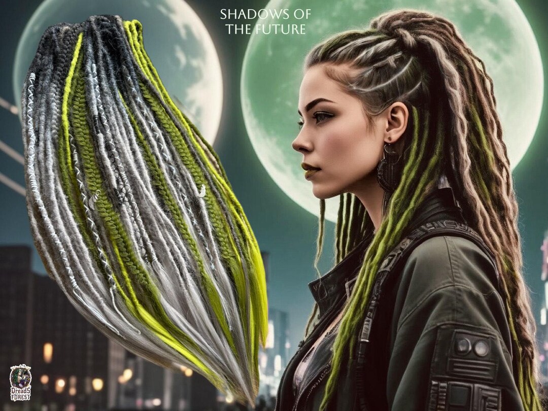 New Set Natural Look Synthetic Dreads + Fishtail Braids Shadows of the ...