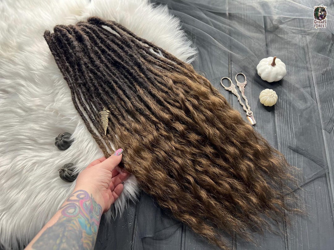 Curly Locks Ombre Chocolate Caramel Afro-curls Synthetic Dreadlocks - Etsy