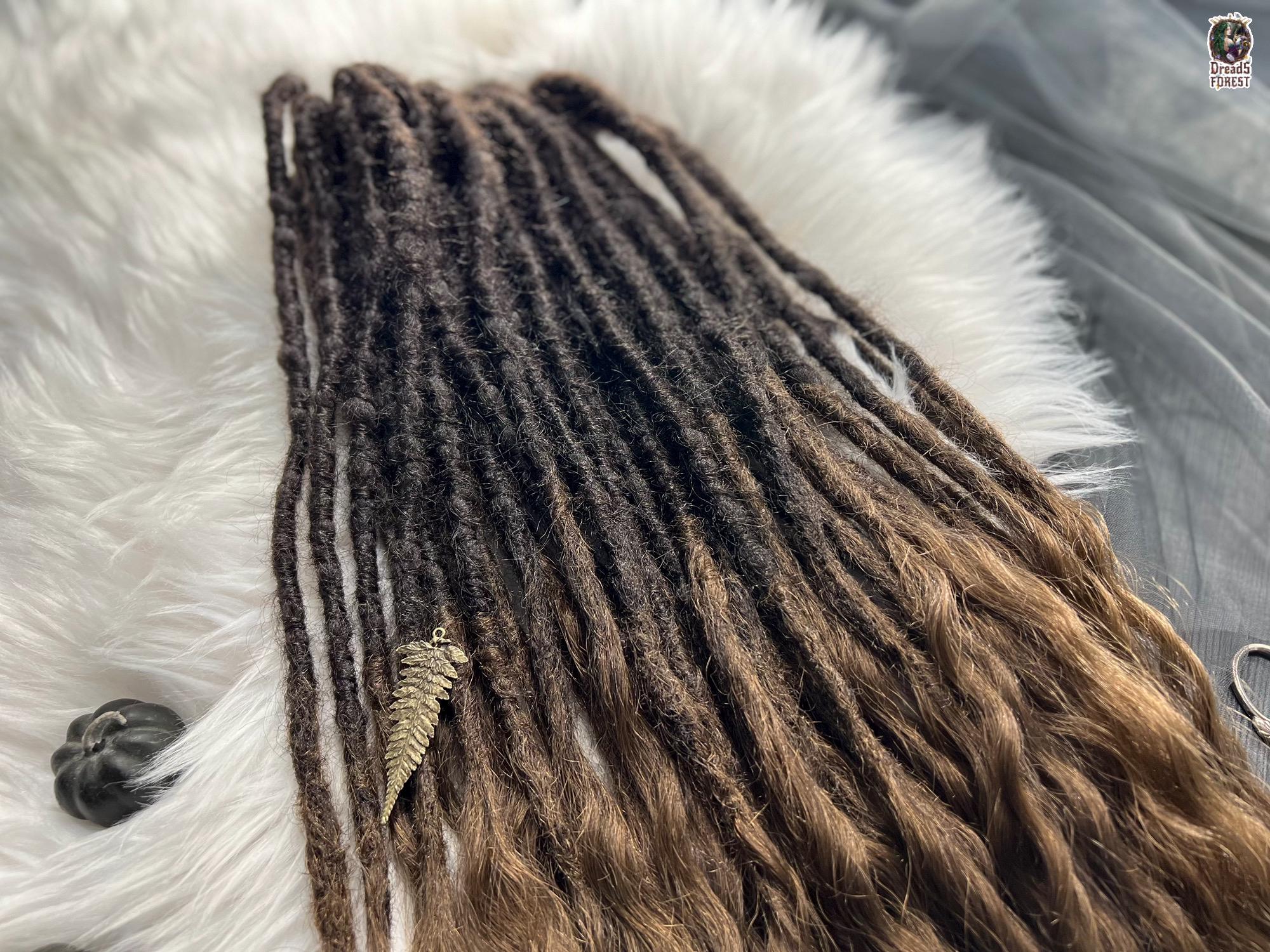 Curly Locks Ombre Chocolate Caramel Afro-curls Synthetic Dreadlocks - Etsy