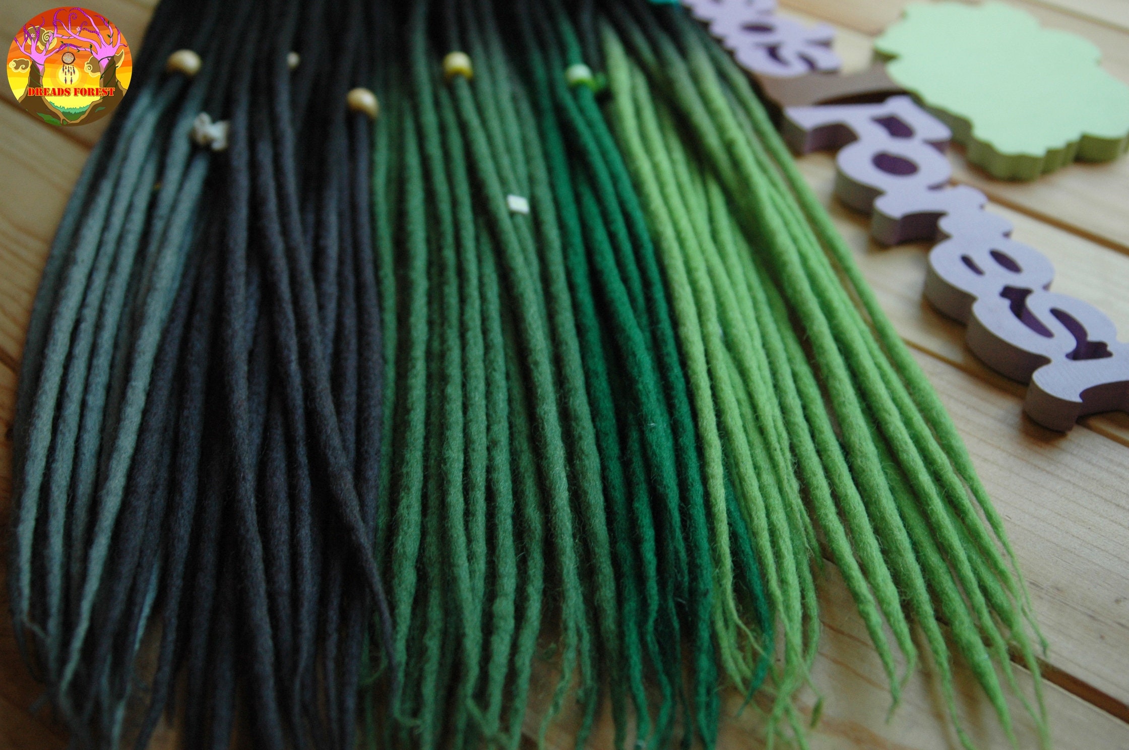 Wool Dreads Full Set DE Dreadlocks Extensions Double Ended | Etsy