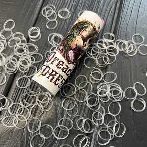 RUBBER BANDS for Dreads Dreadlocks Transparent Elastic Bands, Dreadlock ...