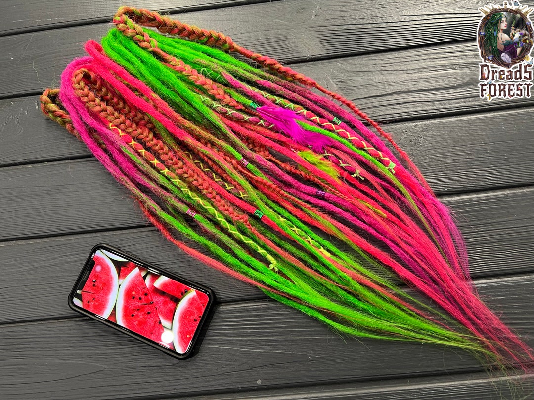 Natural Look Synthetiс Dreads Hand Made Ombrebraids Fishtail Blend ...