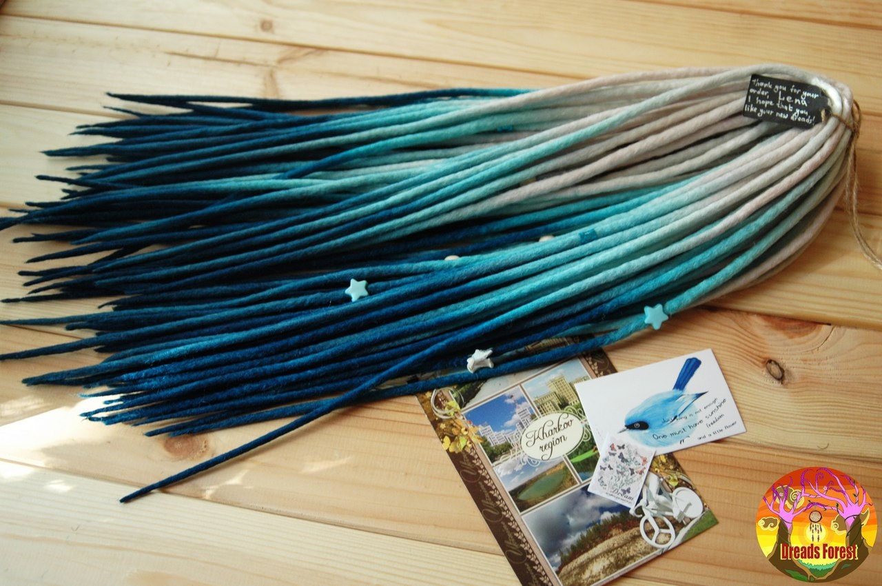 Wool Dreads Full Set DE Dreadlocks Extensions Double Ended | Etsy