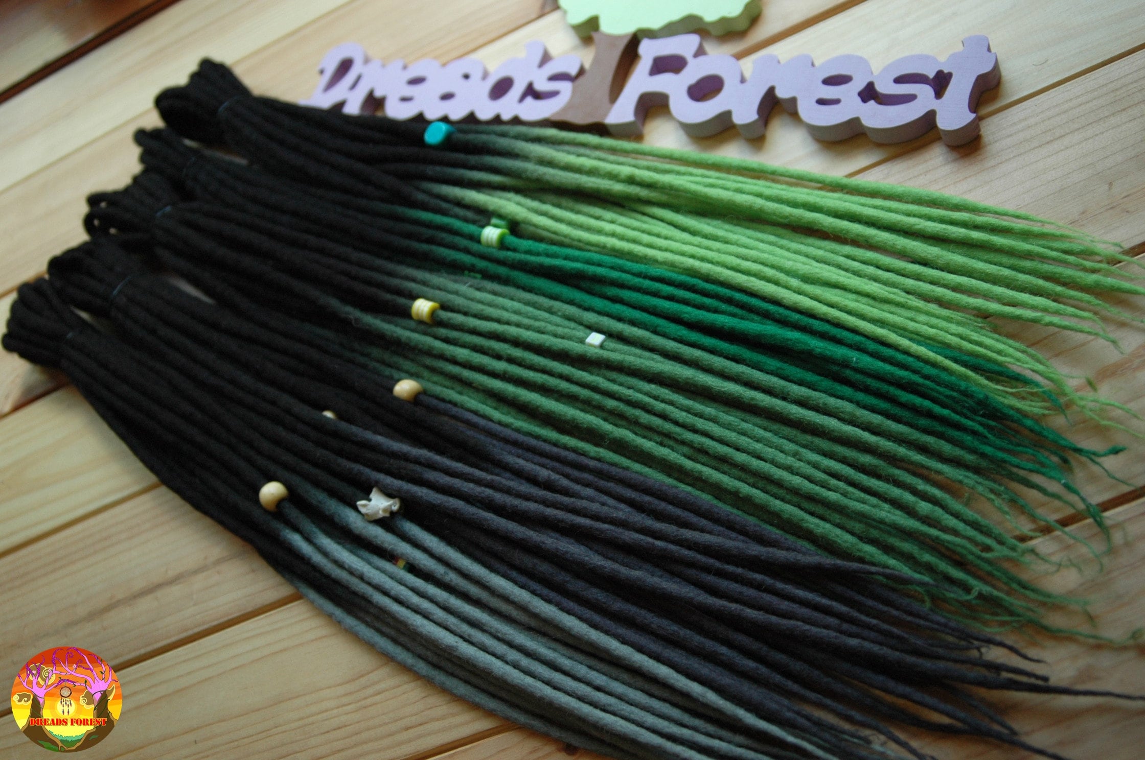 Wool Dreads Full Set DE Dreadlocks Extensions Double Ended | Etsy