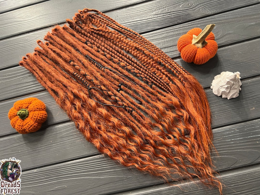 Natural Look Synthetic Dreadlocks + Dreadlock Curls + Braids + Fishtail ...