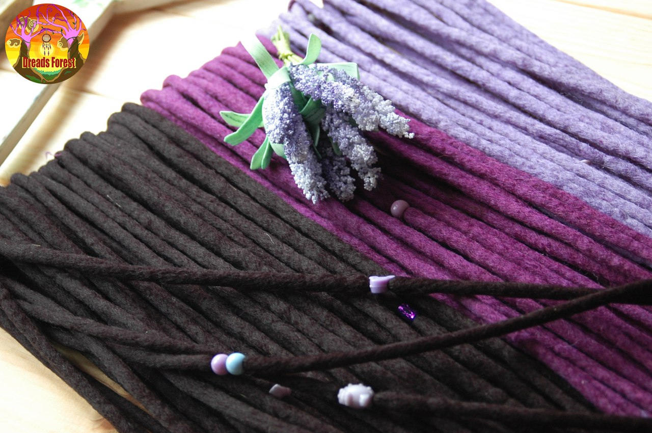 Wool Dreads Full Set DE Dreadlocks Extensions Double Ended | Etsy