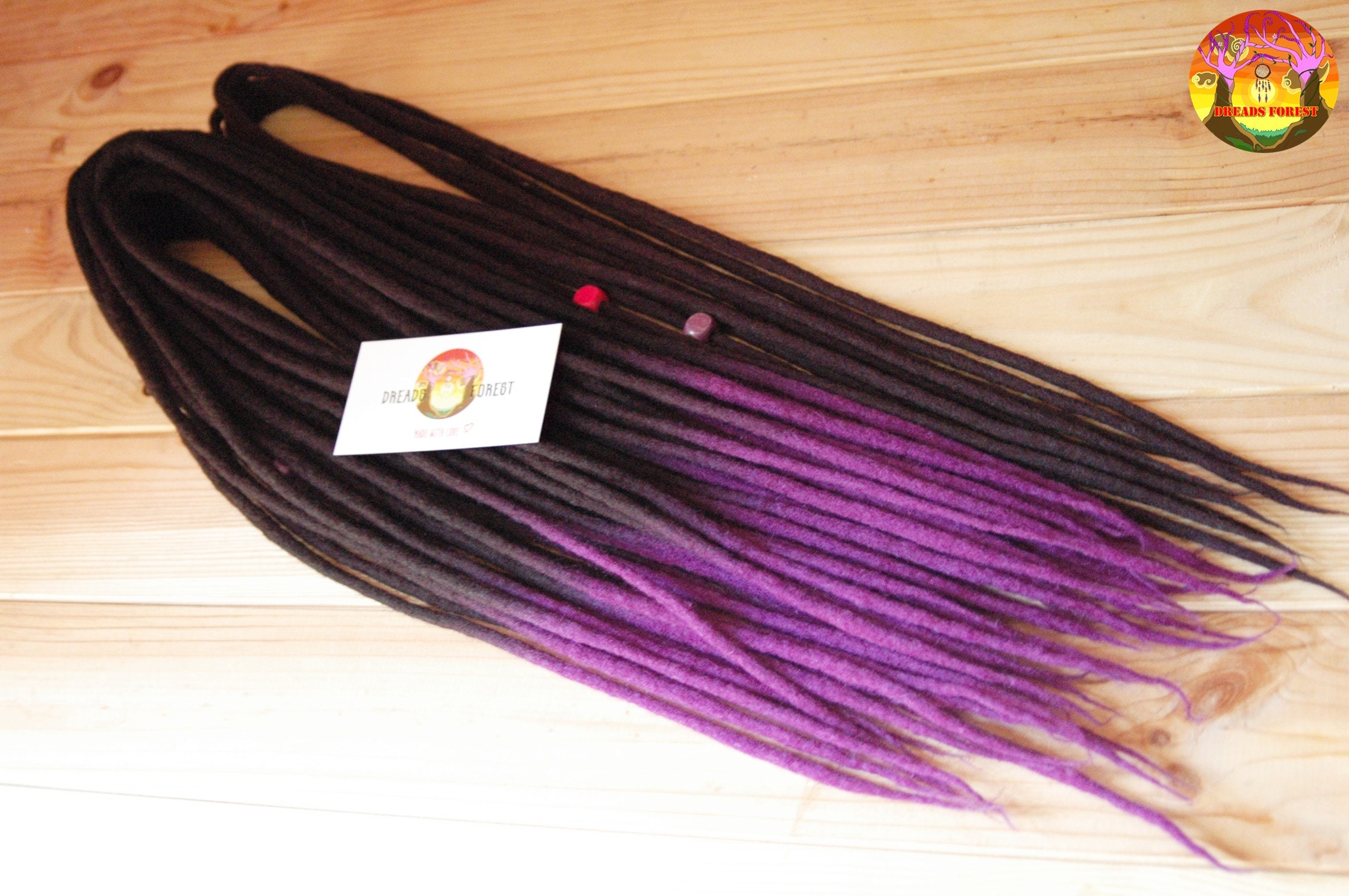 Wool Dreads Full Set DE Dreadlocks Extensions Double Ended | Etsy