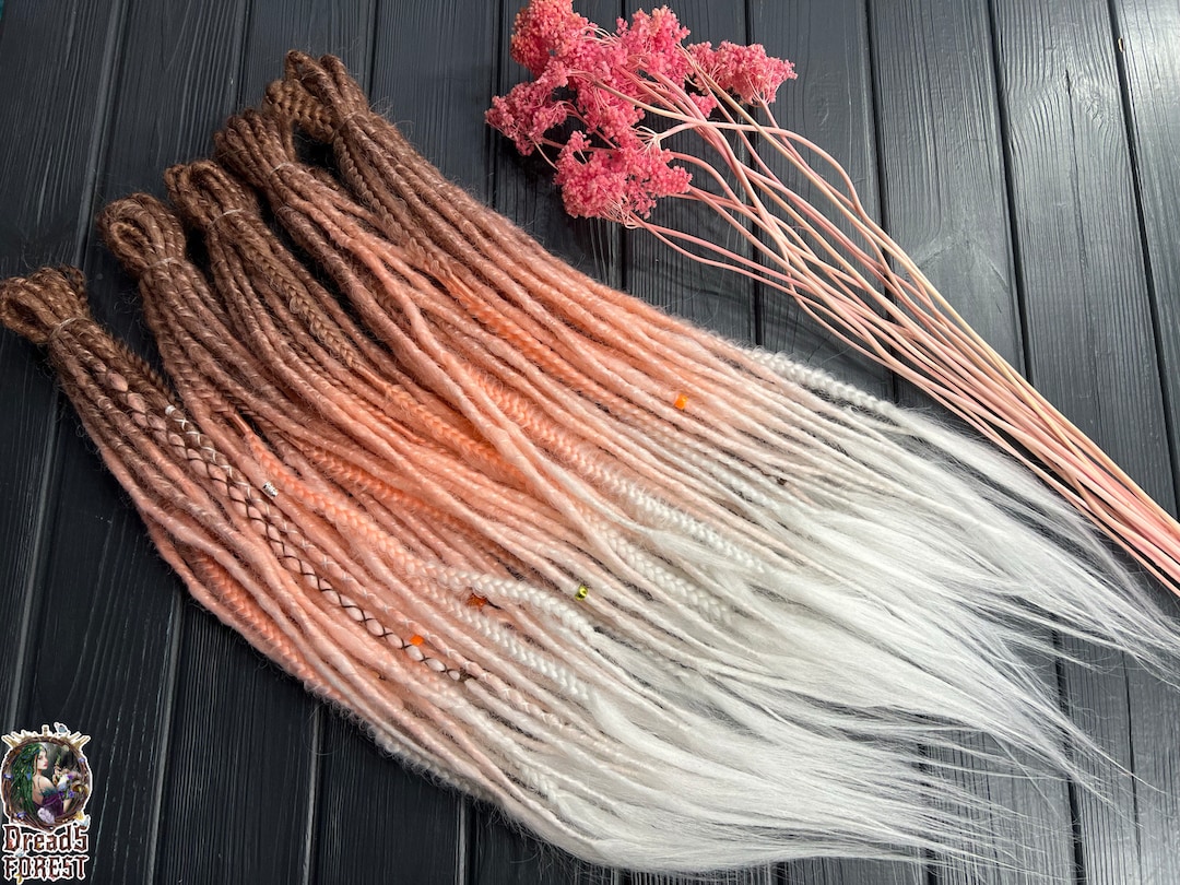 Natural Look Synthetic Double Ended Dreadlocks + Braids Fishtail Loose ...