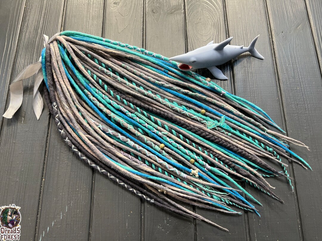 Wool Dreadlocks Braids Senegal Hand Blends Gray Platinum Silver Violet ...