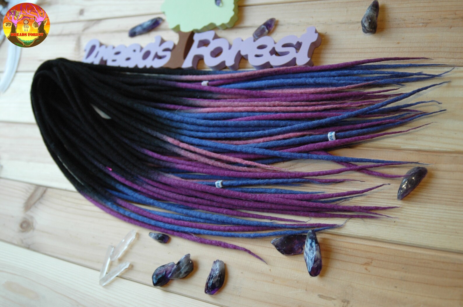 Wool Dreads Full Set DE Dreadlocks Extensions Double Ended | Etsy