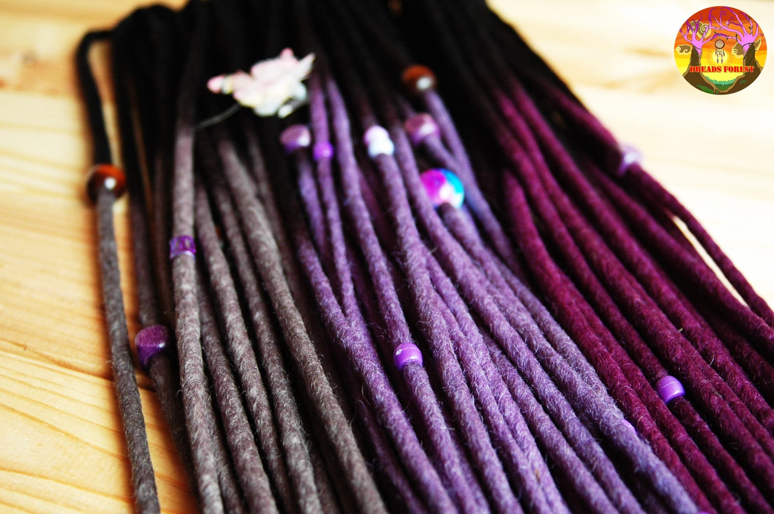 Wool Dreads Full Set DE Dreadlocks Extensions Double Ended | Etsy