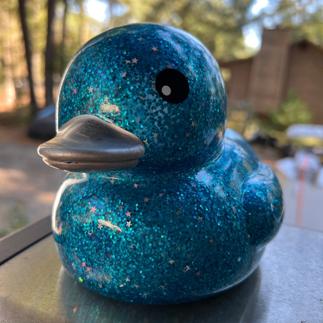LED Light up Duck-new GLITTER TEAL-7 Inch-remote and Batteries Included ...