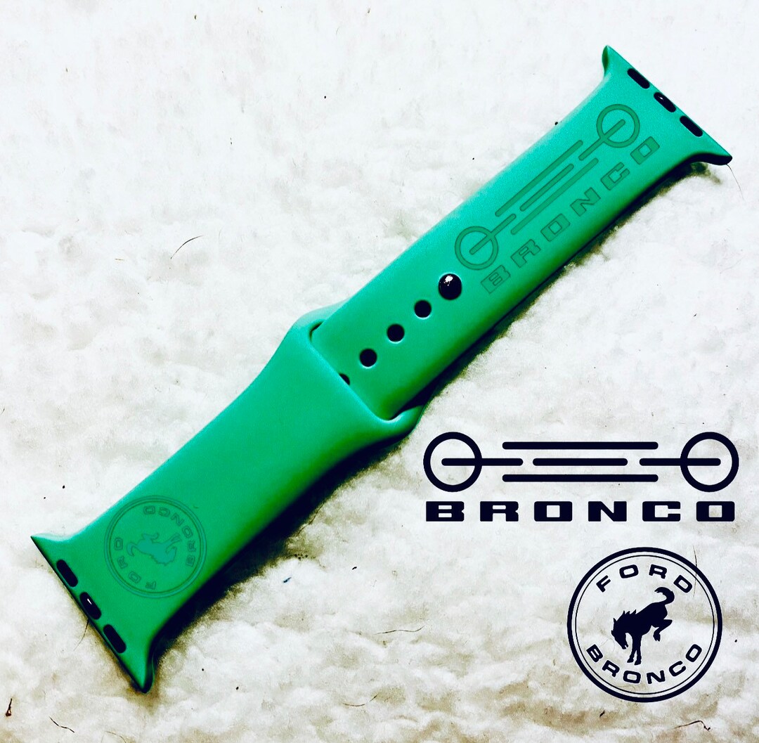 Bronco Logo Apple Watchband-laser Engraved-multiple Colors - Etsy
