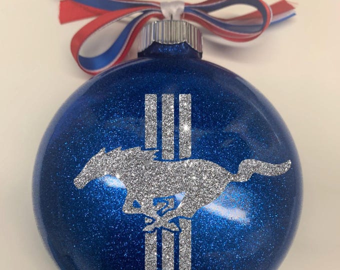 Personalized Fastback Mustang Ornament, Muscle Car Christmas Ornament ...