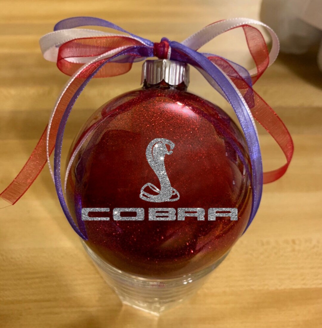 Cobra Mustang Ornament-cobra Design-multiple Colors-silver Glitter ...