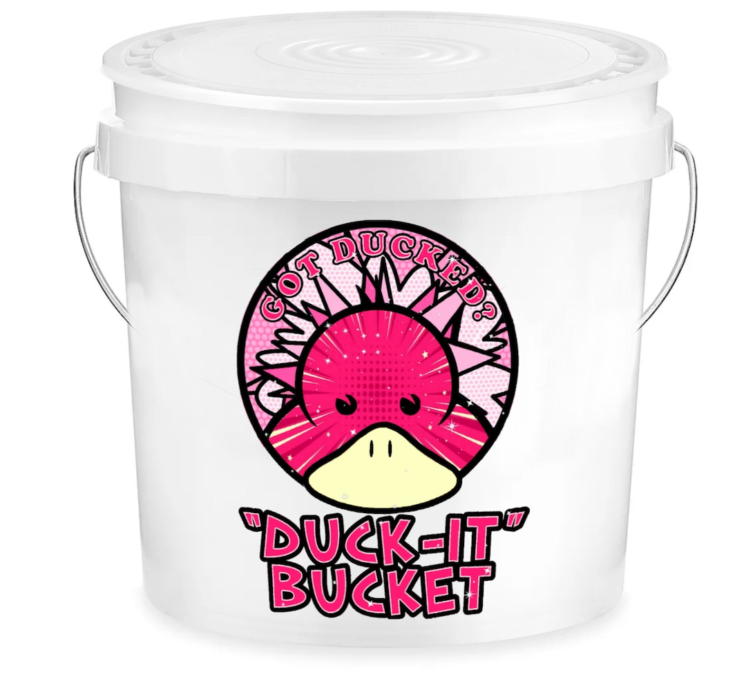 The ATOMIC PINK "duck-it" Bucket-includes 30 Pre-tagged Ducks-multiple ...