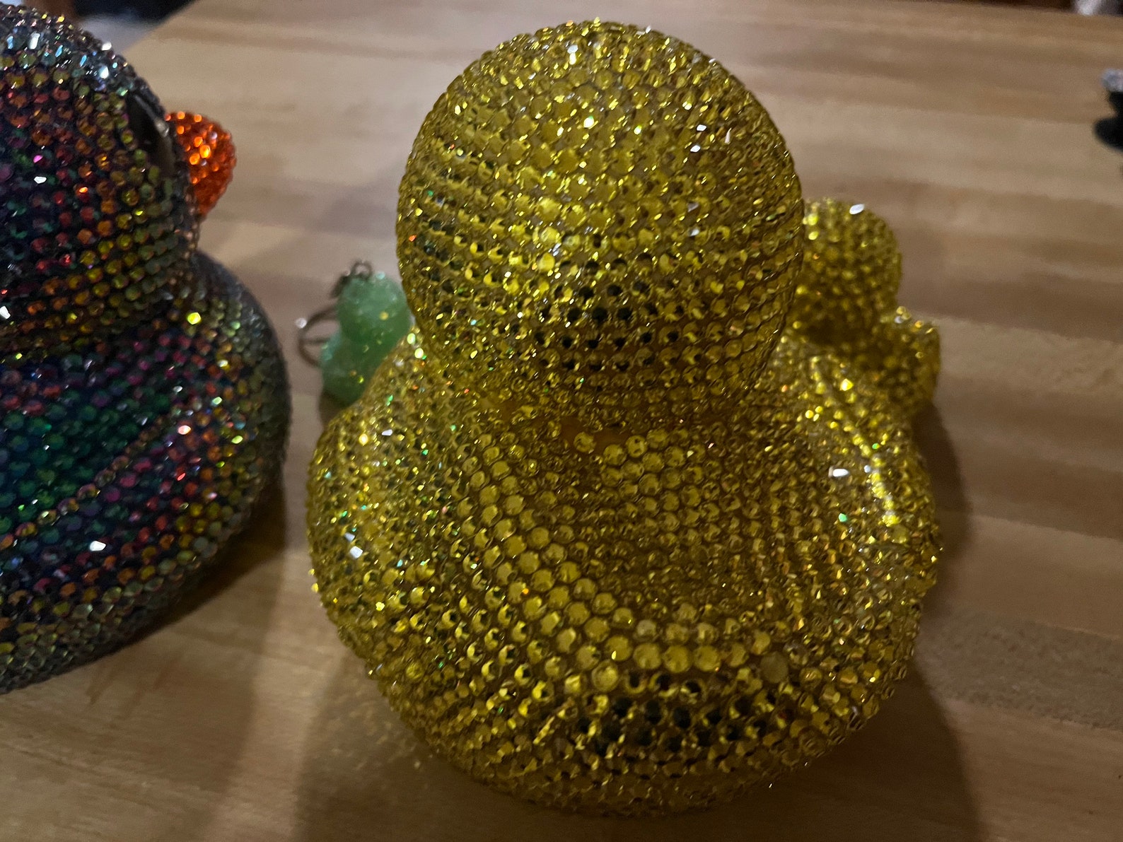 Rhinestone Rubber Duck-bling Duck-large 7 Inch-glass Rhinestones-custom ...