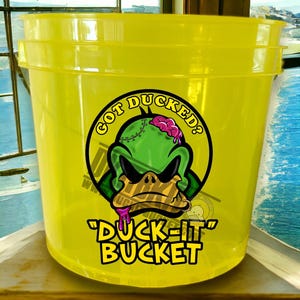 The MELLOW YELLOW "duck-it" Bucket-includes 30 Pre-tagged Ducks ...
